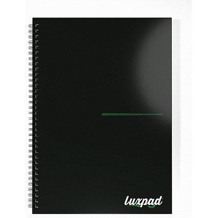 Silvine Luxpad Recycled Twin Wire Hardback Notebook, A4, Ruled, 140 ...