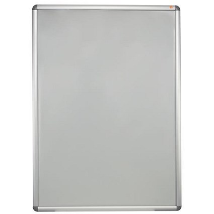 Nobo Premium Plus Poster Frame Sign Holder with Snap Frame, A0, Silver | Paperstone