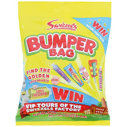 Swizzels Bumper Bag Variety Sweet Bag, 180g, Pack of 12 | Paperstone