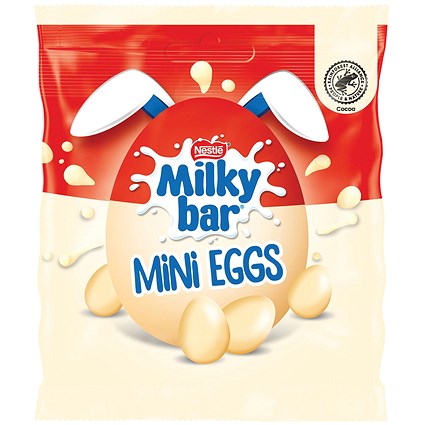 Nestle Milkybar Mini Eggs White Chocolate Sharing Bag - 80g | Paperstone