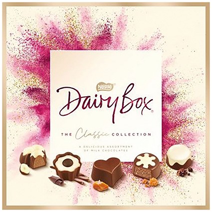 Nestle Dairy Box Assorted Milk Chocolates Box, 162g | Paperstone