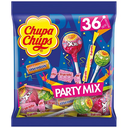 Chupa Chups Party Mix, 36 Sweets, 400g | Paperstone