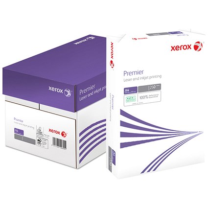 Xerox A4 Premier Paper, White, 160gsm, Box (5 x 250 Sheets) | Paperstone