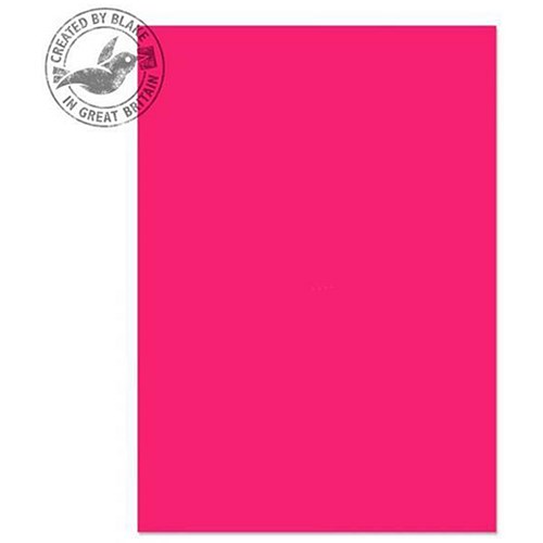 Blake Creative Colour A4 Paper / Shocking Pink / 120gsm / 50 Sheets